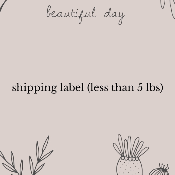 Other | Shipping Label Less Than 5 Lbs | Poshmark
